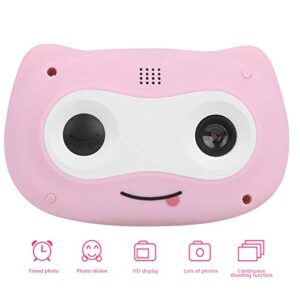 ALREMO HUANGXING - Mini Camera, Large 慍apacity Battery Life Digital High Definition Children Camera, Lovely Mini One Key Auto Focuing for Girls Childrfen Kids(Pink)