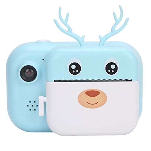 MEENE Children Print Camera Children Digital Camera 2.4 Inch IPS Screen HD 1080P Children Camera Instant Thermal Printer Camera