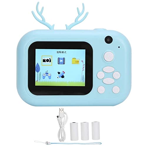 MEENE Children Print Camera Children Digital Camera 2.4 Inch IPS Screen HD 1080P Children Camera Instant Thermal Printer Camera