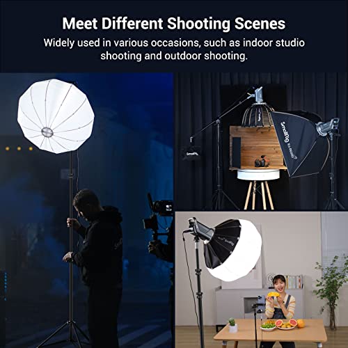 SmallRig Aluminum Light Stand 110"/9.2ft/280cm, Adjustable Photography Air-Cushioned Tripod Stand with 1/4" Screw for Softbox, Studio Light, Flash, Umbrella, Ring Light, Max Load 5kg, RA-S280A - 3737