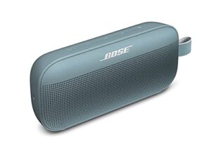 bose soundlink flex bluetooth portable speaker, wireless waterproof speaker for outdoor travel – stone blue