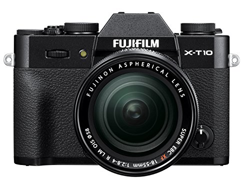 Fujifilm X-T10 Black Mirrorless Digital Camera Kit with XF 18-55mm F2.8-4.0 R LM OIS Lens - International Version