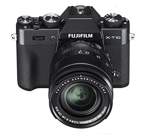 Fujifilm X-T10 Black Mirrorless Digital Camera Kit with XF 18-55mm F2.8-4.0 R LM OIS Lens - International Version