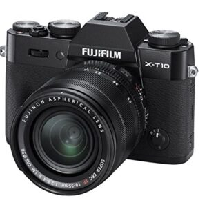 Fujifilm X-T10 Black Mirrorless Digital Camera Kit with XF 18-55mm F2.8-4.0 R LM OIS Lens - International Version