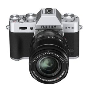 Fujifilm X-T10 Silver Mirrorless Digital Camera Kit with XF 18-55mm F2.8-4.0 R LM OIS Lens - International Version (No Warranty)