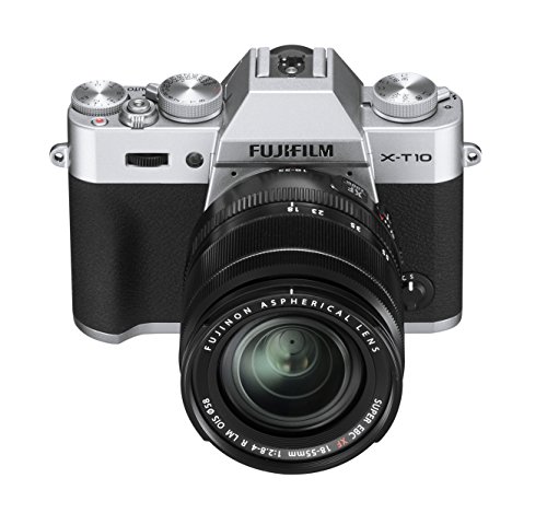 Fujifilm X-T10 Silver Mirrorless Digital Camera Kit with XF 18-55mm F2.8-4.0 R LM OIS Lens - International Version (No Warranty)