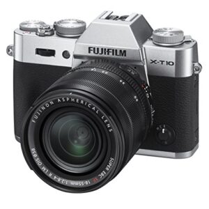 Fujifilm X-T10 Silver Mirrorless Digital Camera Kit with XF 18-55mm F2.8-4.0 R LM OIS Lens - International Version (No Warranty)