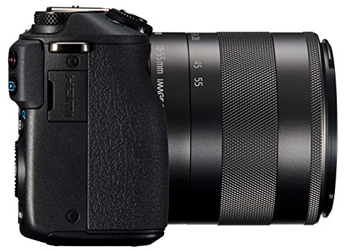 Canon EOS M3 Mirrorless Camera (Black) with EF-M 18-55mm f/3.5-5.6 IS STM Lens - International Version (No Warranty)