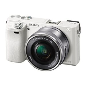 Sony Alpha a6000 White Interchangeable Lens Camera with E PZ 16-50mm F3.5-5.6 OSS - International Version (No Warranty)