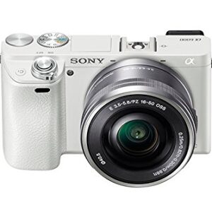 Sony Alpha a6000 White Interchangeable Lens Camera with E PZ 16-50mm F3.5-5.6 OSS - International Version (No Warranty)