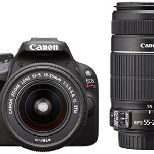 Canon DSLR Camera EOS Kiss X7 with EF-S18-55mm and EF-S55-250mm - International Version (No Warranty)