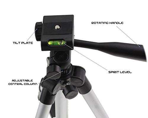 Navitech Lightweight Aluminium DSLR Camera Tripod Compatible with The Panasonic Lumix DC-FT7