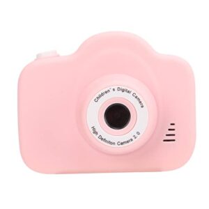 Kids Mini Camera 2 Inch Screen 2MP High Definition Cartoon Digital Camera Video Recorder Toy,for Photo and Video, Timed Shooting(Single Shot Pink)