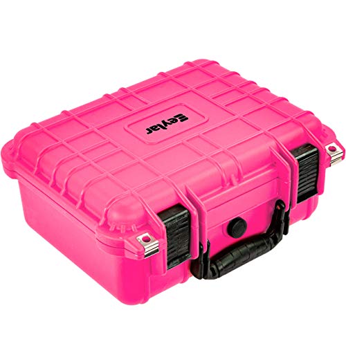 Eylar Protective Hard Camera Case Water & Shock Proof w/Foam TSA Approved 13.37 Inch 11.62 Inch 6 Inch Pink