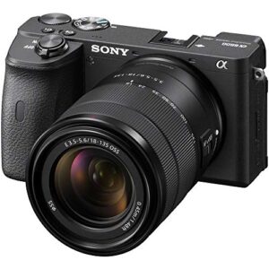 Sony Alpha a6600 Mirrorless Digital Camera 24.2MP 4K with 18-135mm Lens + 32GB Memory Card, Sturdy Equipment Carrying Case, Spider Tripod, Software Kit and More