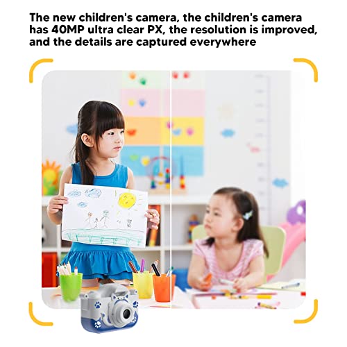 Kids Camera, 40MP Cartoon Children Camera Digital Video for Christmas Birthday Gift