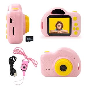 1080P HD Digital Video Children Camera with Funtion of Photo Taking, Video Recording, Continuous Shooting, Timer Shooting, etc for 3 4 5 6 7 8 9 10 Year Old (Pink)