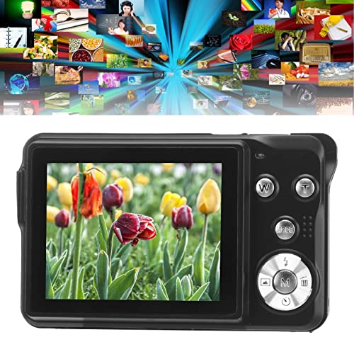 2.7Inch 4K 56MP Small Digital Camera, Anti Shaking 20x Zoom Kids Mini Digital Camera for Photography, Rechargeable Students Compact Pocket Camera, Autofocus Camera for Teens