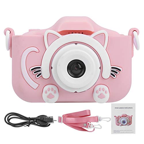 Asixxsix Digital Children Camera, Sturdy ABS Practical Durable Children Camera, for Children Kids Taking Pictures Toy Holiday Birthday Gift(Pink)