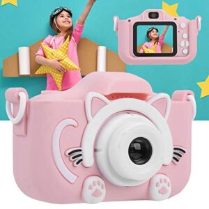 Asixxsix Digital Children Camera, Sturdy ABS Practical Durable Children Camera, for Children Kids Taking Pictures Toy Holiday Birthday Gift(Pink)