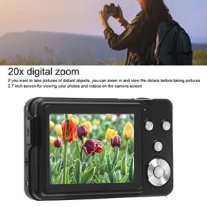 2.7 Inch 4K 56MP Small Digital Camera for Kids, Portable 20x Zoom Mini Digital Camera, Rechargeable Students Compact Pocket Camera, Supports 128G Memory Card