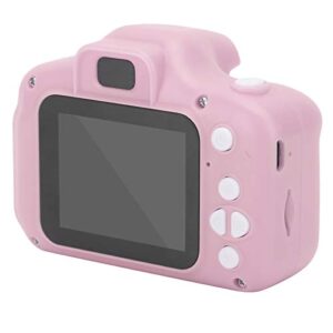 fosa mini digital camera cartoon video camera, portable kids camera children’s digital camera photo video recorder camera 1080p hd camera for birthday, christmas and new year gifts(pink 32gb)