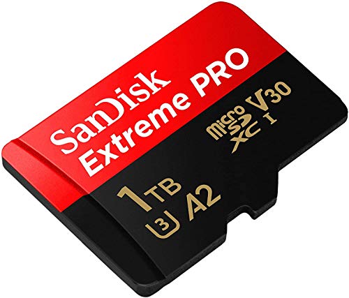 SanDisk Extreme Pro 1TB Micro SD Memory Card for Insta360 One RS Twin, One RS 4K, One RS 1-inch Action Camera (SDSQXCZ-1T00-GN6MA) v30 4k A2 Bundle with 1 Everything But Stromboli MicroSD Card Reader