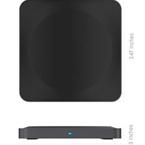 TALK WORKS Wireless Charger Fast 10W Qi Certified Wireless Charging Pad (No Wall Adapter) for Apple iPhone 13, 12, 11, XR, XS, X, 8, Android for Samsung Galaxy S21, S20, S10, S9, S8 - Black,04857