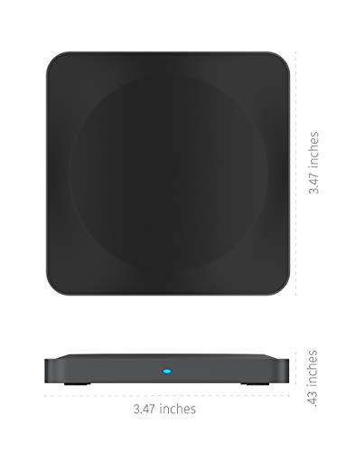 TALK WORKS Wireless Charger Fast 10W Qi Certified Wireless Charging Pad (No Wall Adapter) for Apple iPhone 13, 12, 11, XR, XS, X, 8, Android for Samsung Galaxy S21, S20, S10, S9, S8 - Black,04857