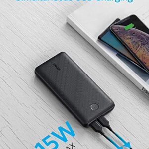 Anker Portable Charger, 325 Power Bank (PowerCore Essential 20K) 20000mAh Battery Pack with USB-C (Recharge Only) and PowerIQ Technology for iPhone, Samsung Galaxy, and More