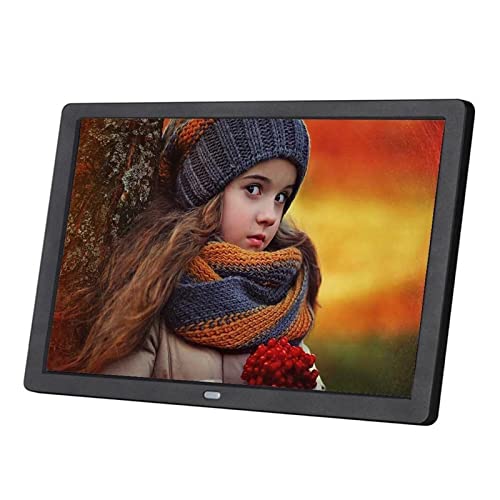 10.1/10 Inch Screen Digital Photo Frame HD 1024x600 LED Backlight Full Function Picture Video Electronic Album Baby (Color : White, Size : UK)