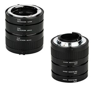 jjc f mount auto focus macro extension tube set for nikon d850 d750 d780 d3500 d3400 d7500 d7200 d7100 d7000 d5600 d5500 d5300 d5200 d5100 d5000 d3300 d3200 d3100 d800 d810 d700 d610 d600 d500 & more