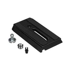 manfrotto 501pl rapid connect sliding plate with 1/4” and 3/8” camera fixing screws,black