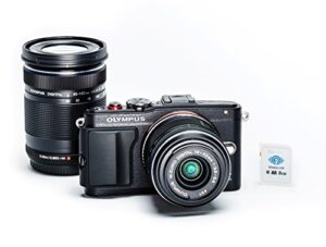 olympus pen e-pl6 two lens kit + flashair memory card