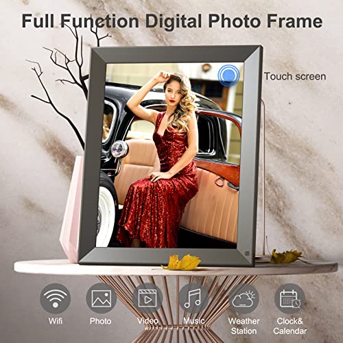 FULLJA WiFi Large Digital Photo Frame 15 inch - Smart Digital Picture Frame, 32GB, Motion Sensor, Full Function, Share Photos and Videos via App or Email, Unlimited Cloud Storage, Wall Mountable