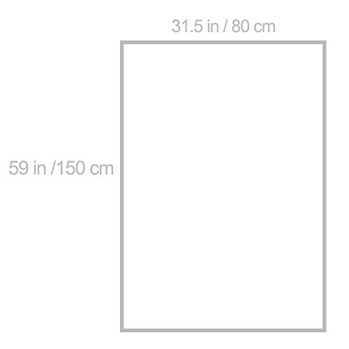 Meking White PVC Backdrop, 30X60inch/80x150cm Matte & Reflective PVC Vinyl Seamless Photography Background for Studio Video Photo Shooting