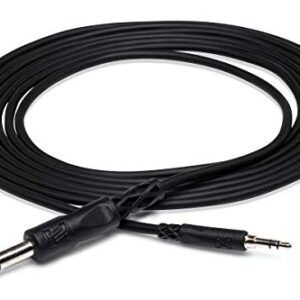 Hosa CMS-110 3.5 mm TRS to 1/4" TRS Stereo Interconnect Cable, 10 Feet