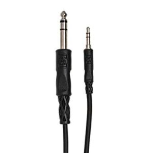 Hosa CMS-110 3.5 mm TRS to 1/4" TRS Stereo Interconnect Cable, 10 Feet