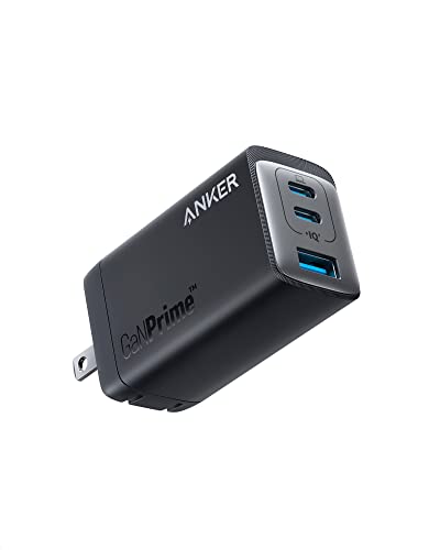 Anker USB C Charger, Anker 735 Charger GaNPrime 65W, PPS 3-Port Fast Compact Foldable Wall Charger for MacBook Pro/Air, iPad Pro, Galaxy S22/S21, HP Spectre, Note20/10+, iPhone 13/Pro, Pixel, and More