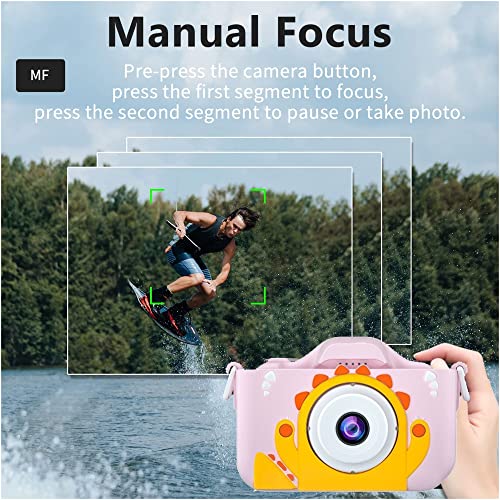 Digital Cameras for Kids Compact Waterproof Action Camera Ultra HD Video, 20MP Frame Grabs, Image Sensor, Live Streaming, Stabilization，Digital Camera Full HD Video Camera (Color : B)