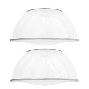 hyperlite 60 degree pc reflector only for hero series led high bay light 2-pack (milky reflector with cover)