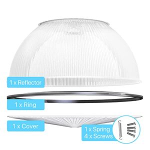 HYPERLITE 60 Degree PC Reflector ONLY for Hero Series LED High Bay Light 2-Pack (Milky Reflector with Cover)