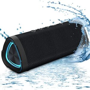 vanzon bluetooth speakers v40 portable wireless speaker v5.0 with 24w loud stereo sound, tws, 24h playtime & ipx7 waterproof, suitable for travel, home&outdoors