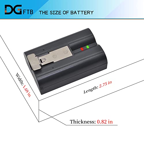 2 Packs Battery Replacement For Video Ring-Doorbell Camera 1/2/3/4, Spotlight Camera, Rechargeable Upgraded Cam Batteries (2nd & 3rd Gen) Camera Indoor and Outdoor PN V4 1ICR19/66-2 6040mAh/22.046Wh