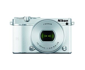 nikon 1 j5 mirrorless digital camera w/ 10-30mm pd-zoom lens (white)