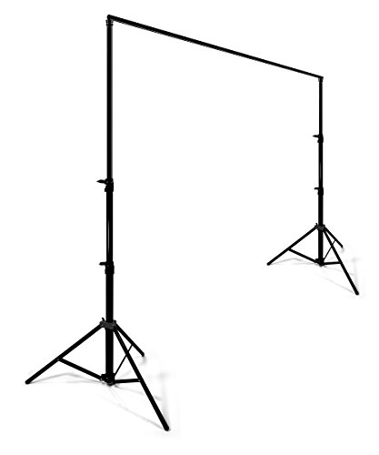 StudioFX 400W Chromakey Green Screen 6ft x 9ft Backdrop Photography Video Lighting Kit - Background Support System Included - by Kaezi CH69G