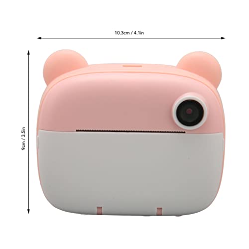 Children HD Camera, Music Playback Kids Camera Auto Focus 1050mah Battery Cute for Gifts (Pink)