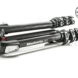 Manfrotto 055 Aluminum 3-Section Tripod with Horizontal Column (MT055XPRO3),Black