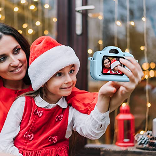 Qiopertar HD Camera for Children's Photography and Video Recording Front and Rear Dual 2000W HD Camera Children's Camera Mini Children's Gift Camera Selfie Camera for Kids