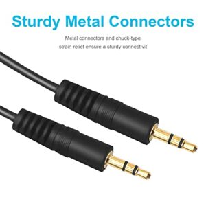 Grenf 3.5mm Male to Male Stereo Audio Cable for Headphones Car Home Stereo Speakers Tablet Compatible iPhone iPad iPod Echo More - 3FT